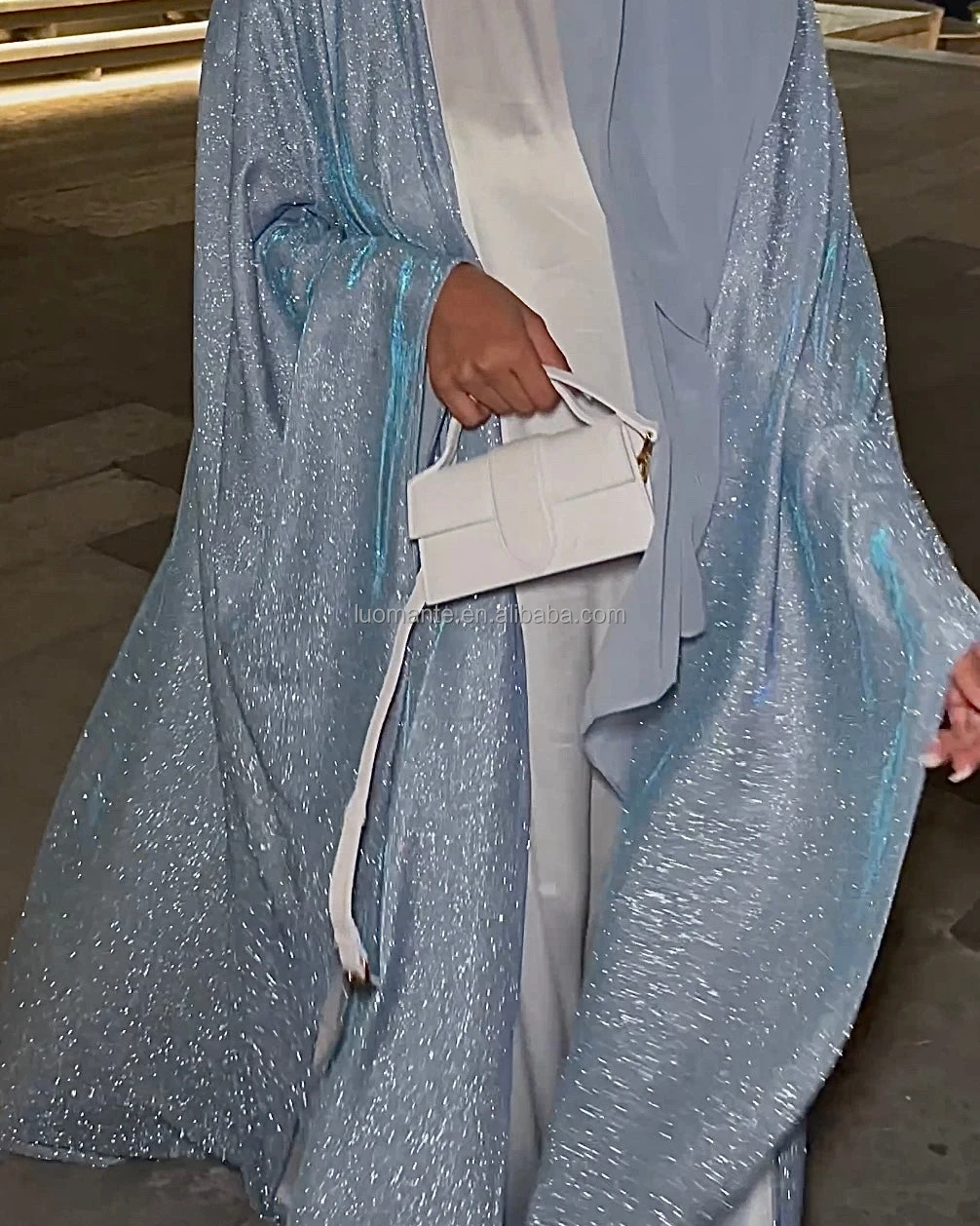 Shop Custom Shiny Glitter Abaya - Islamic Traditional Clothing