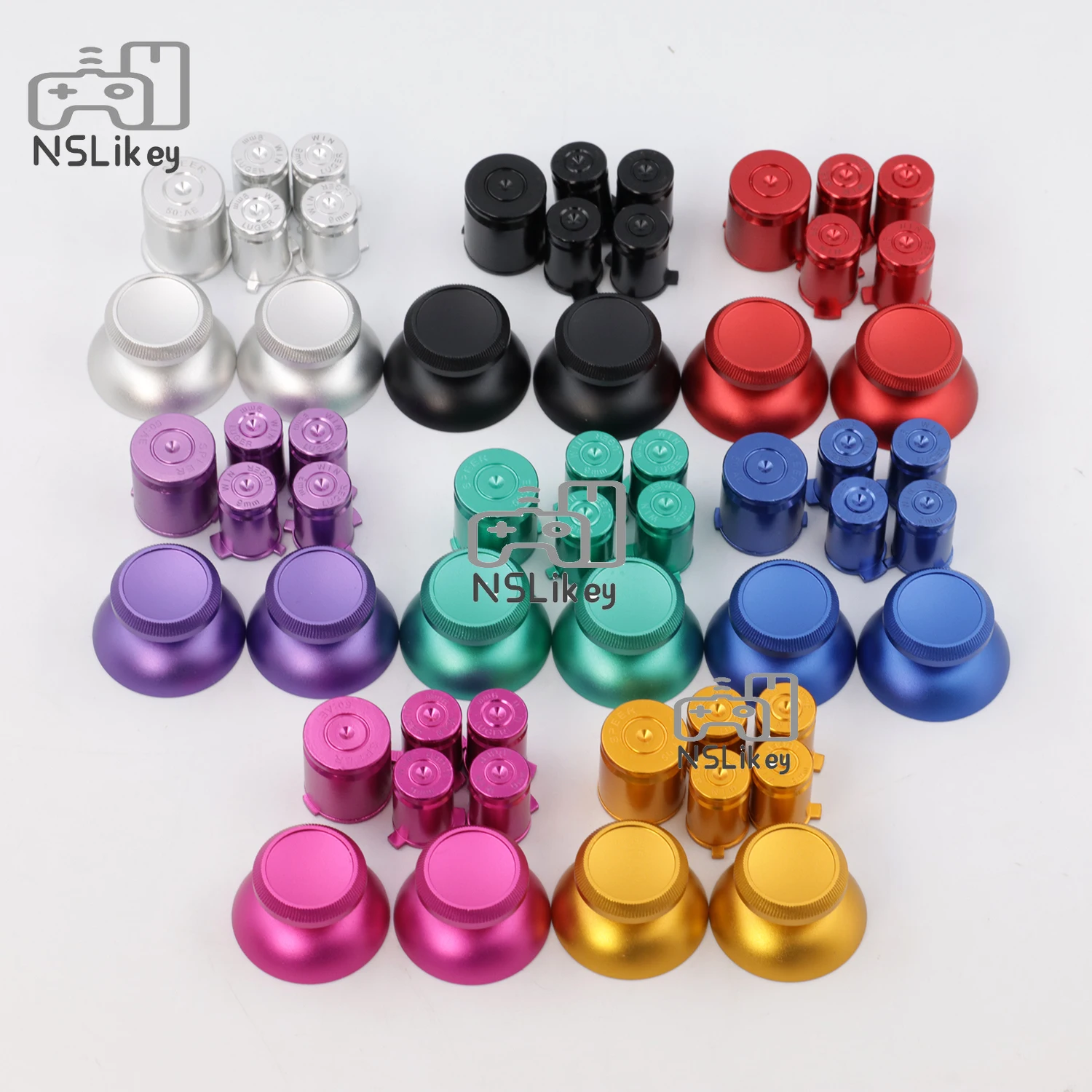 NSLikey Aluminium Metal Button for Xbox 360 Controller Thumbstick ...