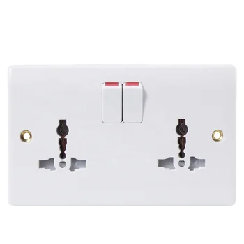 Soket Universal Ganda 13a Soket Multi Sakelar/sakelar Dinding/aksesori ...