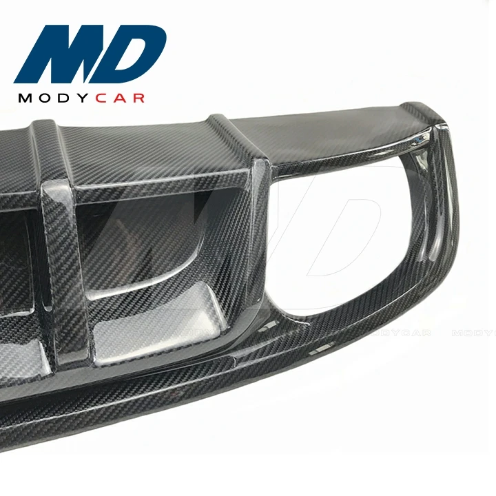 Abt Style Carbon Fiber Rear Diffuser For 2017-2018 Audi A4 S-line S4 ...