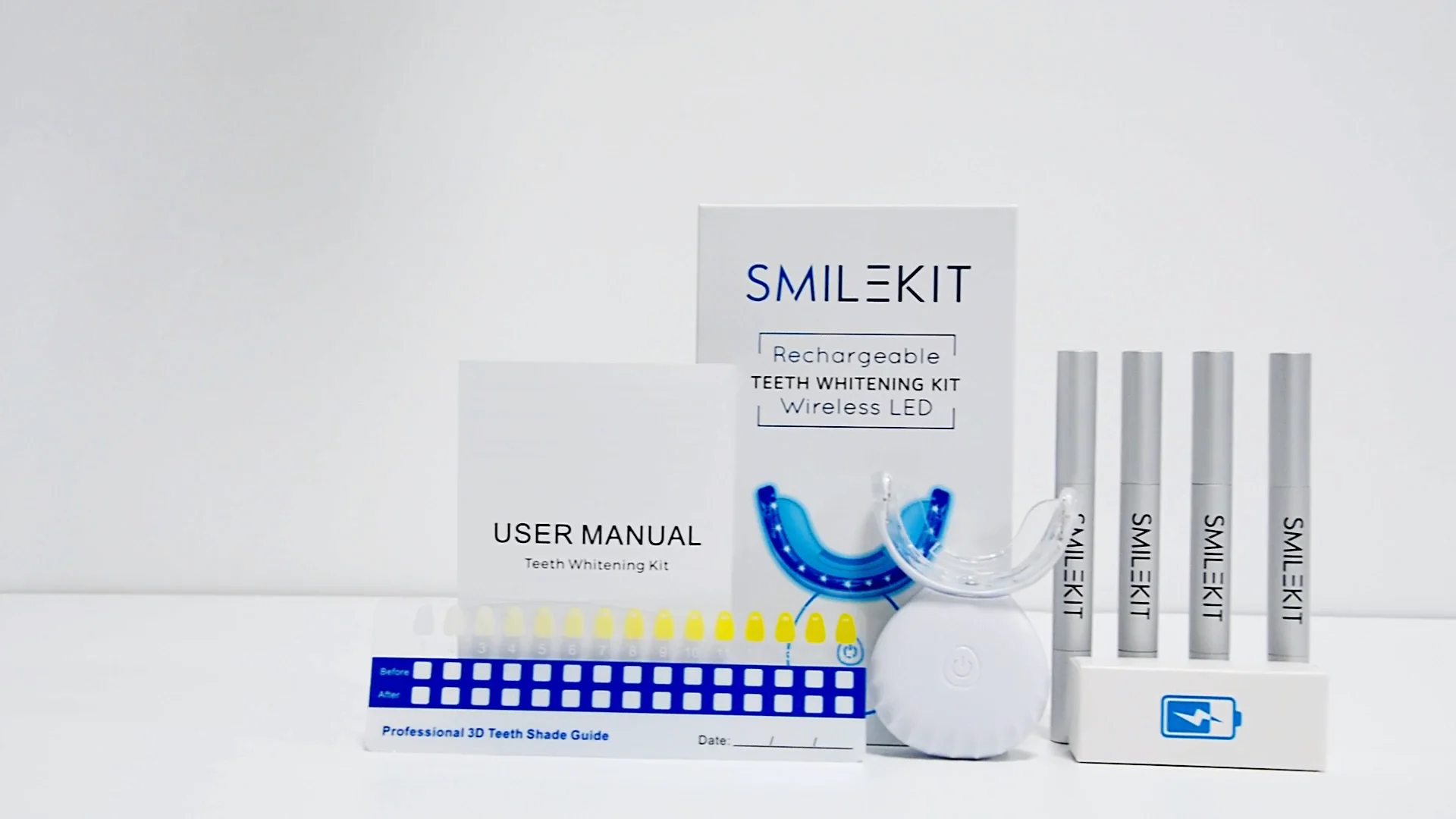 Smilekit Newest Non Peroxide Bright White Smile Teeth Bleaching Pen Uv ...