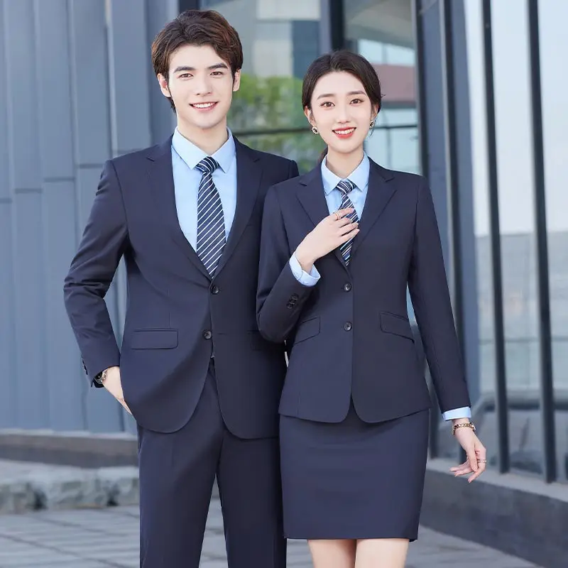 Customized Wool High-end Suit Men's And Women's Three Piece Set - Buy ...