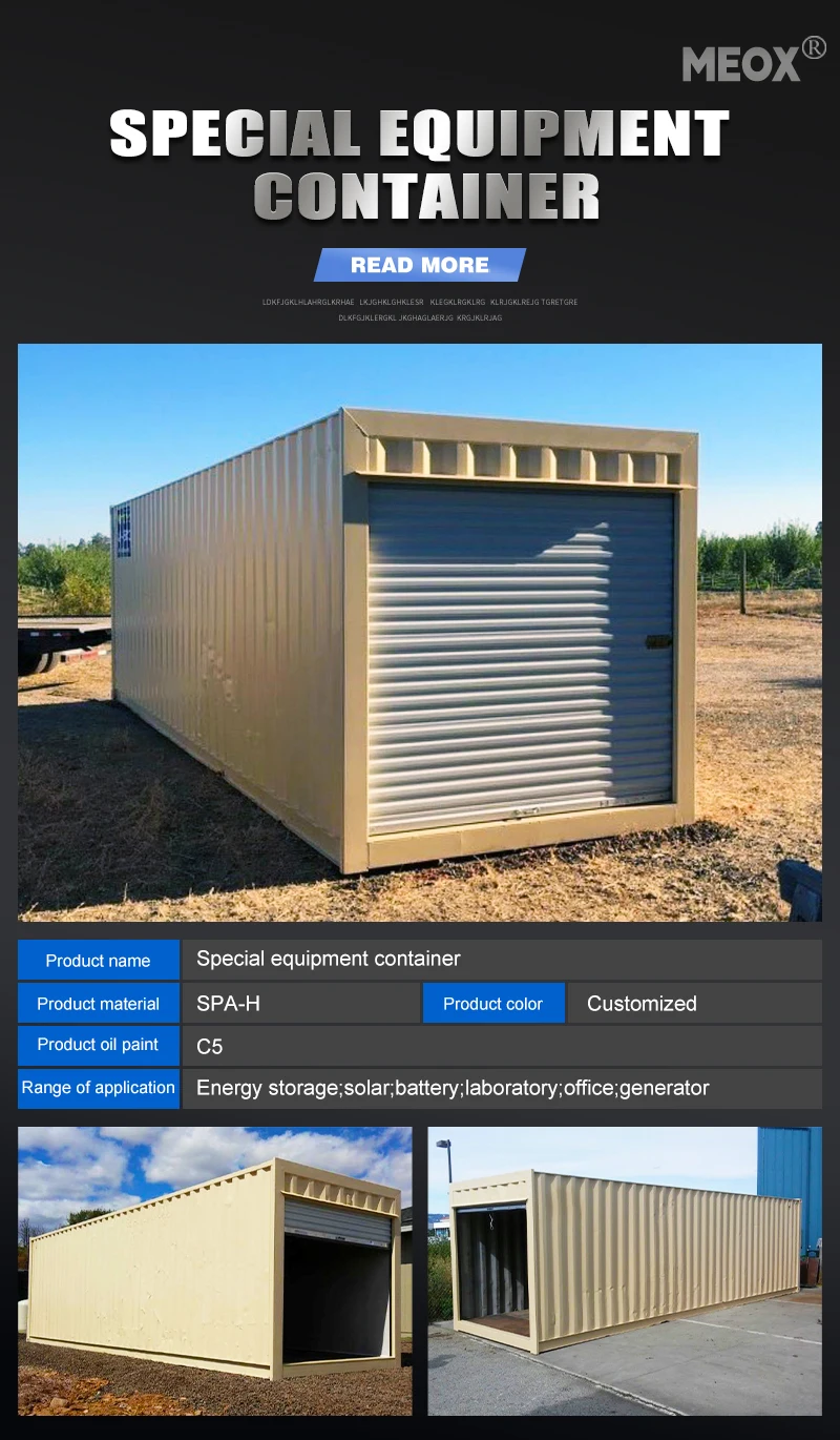 MEOX 20 40FT Storage Container with Roller Shutter Door