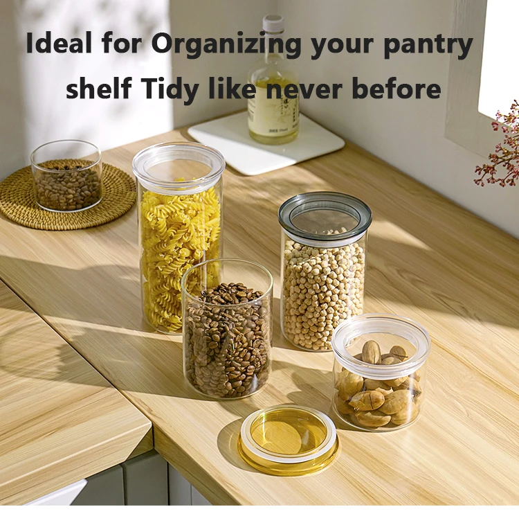 Ikoo Kitchen Jar Borosilicate Glass Food Storage Set - Buy Glass Food ...
