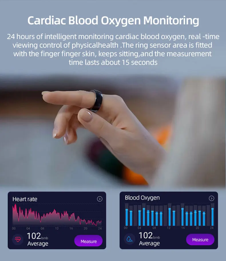 Fashionable Blood Oxygen And Stress Measurement Sleep Tracking Sports ...