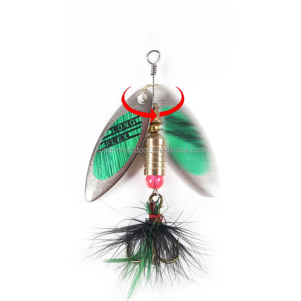 Superiorfishing Inline Spinner Lure Combo 10pcs Trout Spinners Lure ...