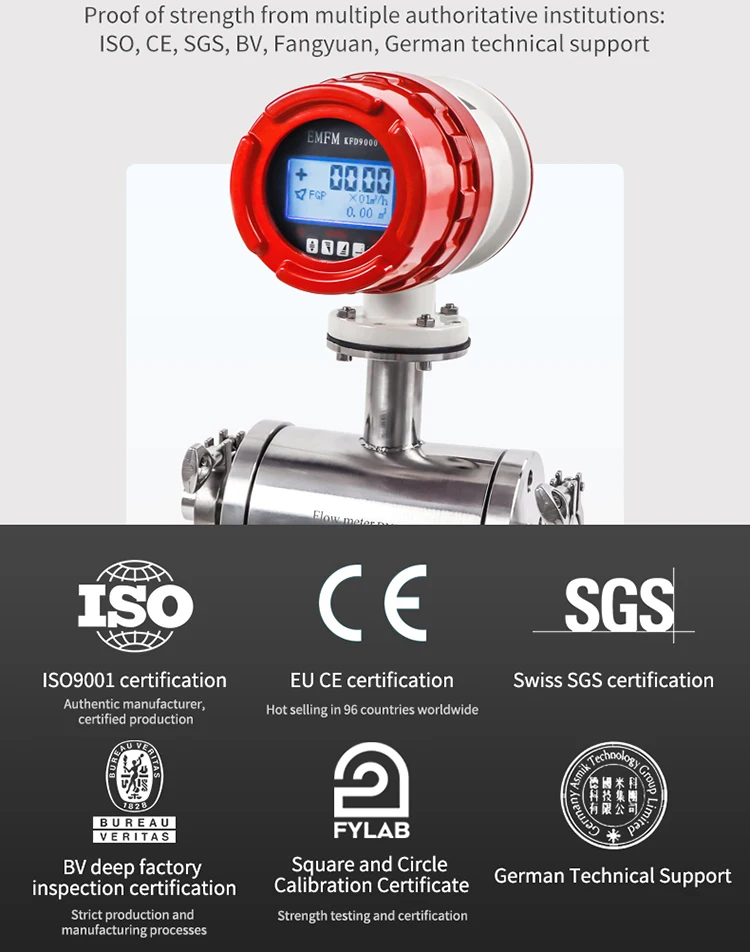 DN50 Split Type Water Electromagnetic Flow Meter - Smart & Accurate
