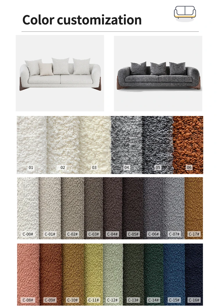 Nordic Simple Modern Fabric Sofa - Cream Wind Straight Rrow Sofa for ...