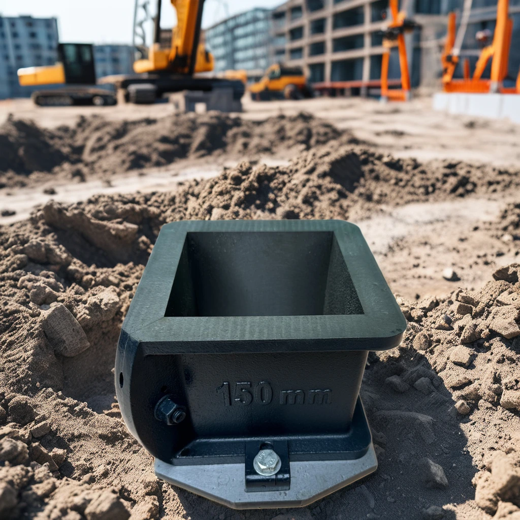 Cast Iron Cube test Mold Steel Triplicate Cement Mortar Prism test ...