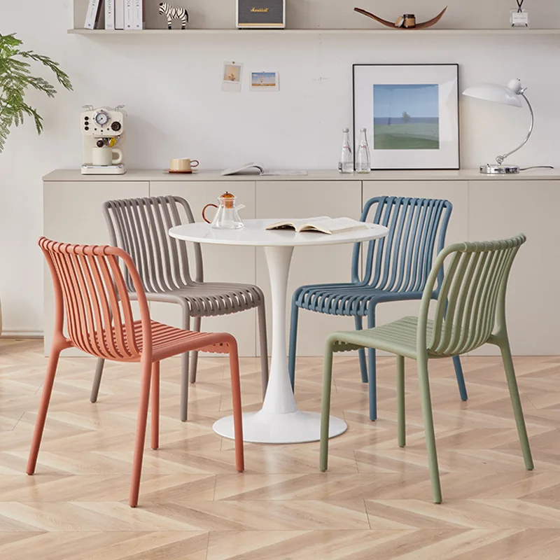 Modern Stackable Nordic Furniture Plastic Resin Garden Outdoor Patio ...