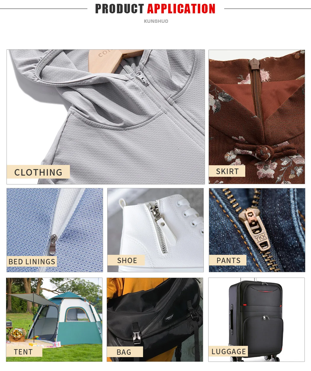 8# Metal Zip Long Jacket Black Metal Zipper Personalized Metallic ...