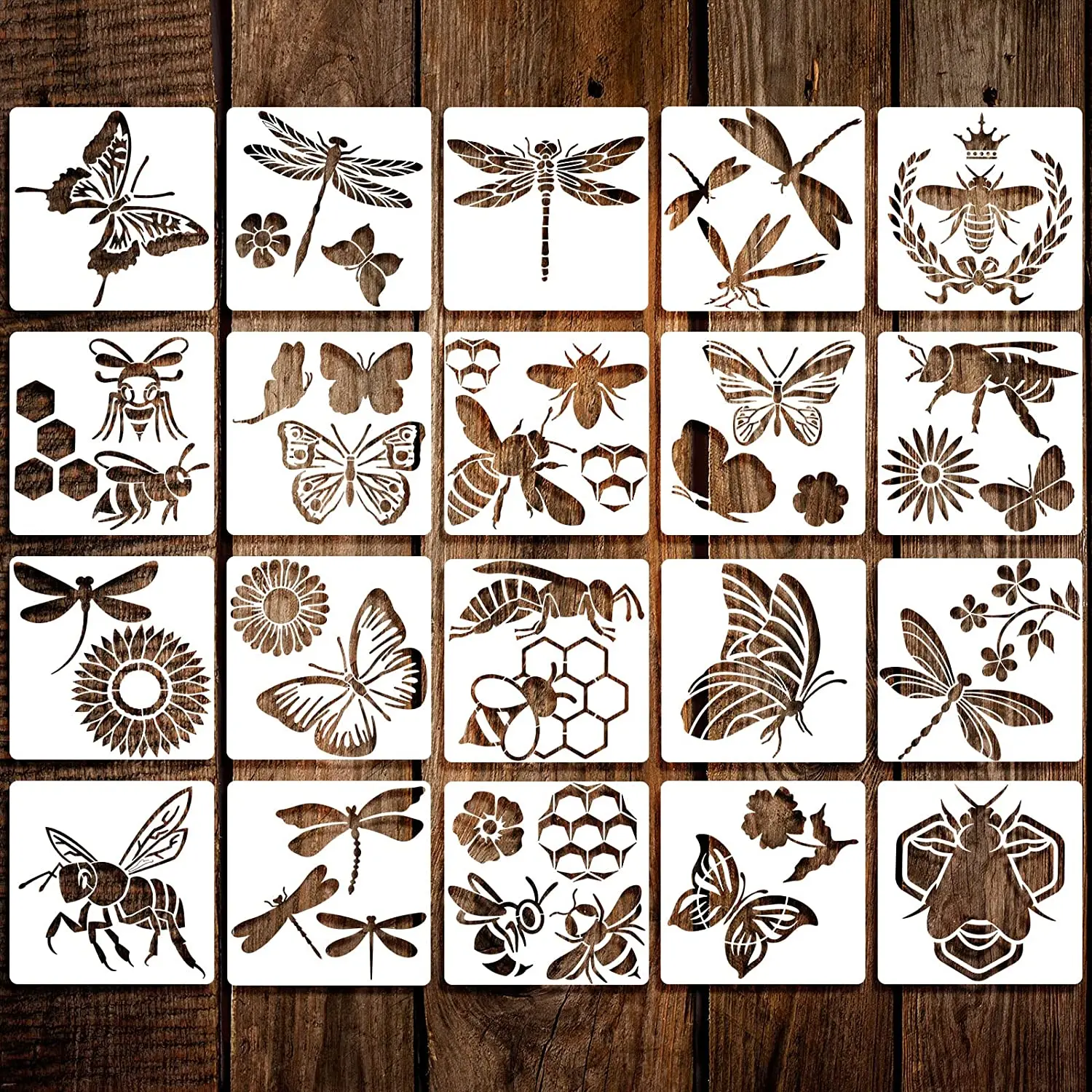 Insect Stencils For Painting Reusable Animal Plant Music Stencil Spring ...