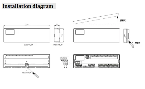 HY521RF Wireless Central Control Box Thermostat for Smart Heating