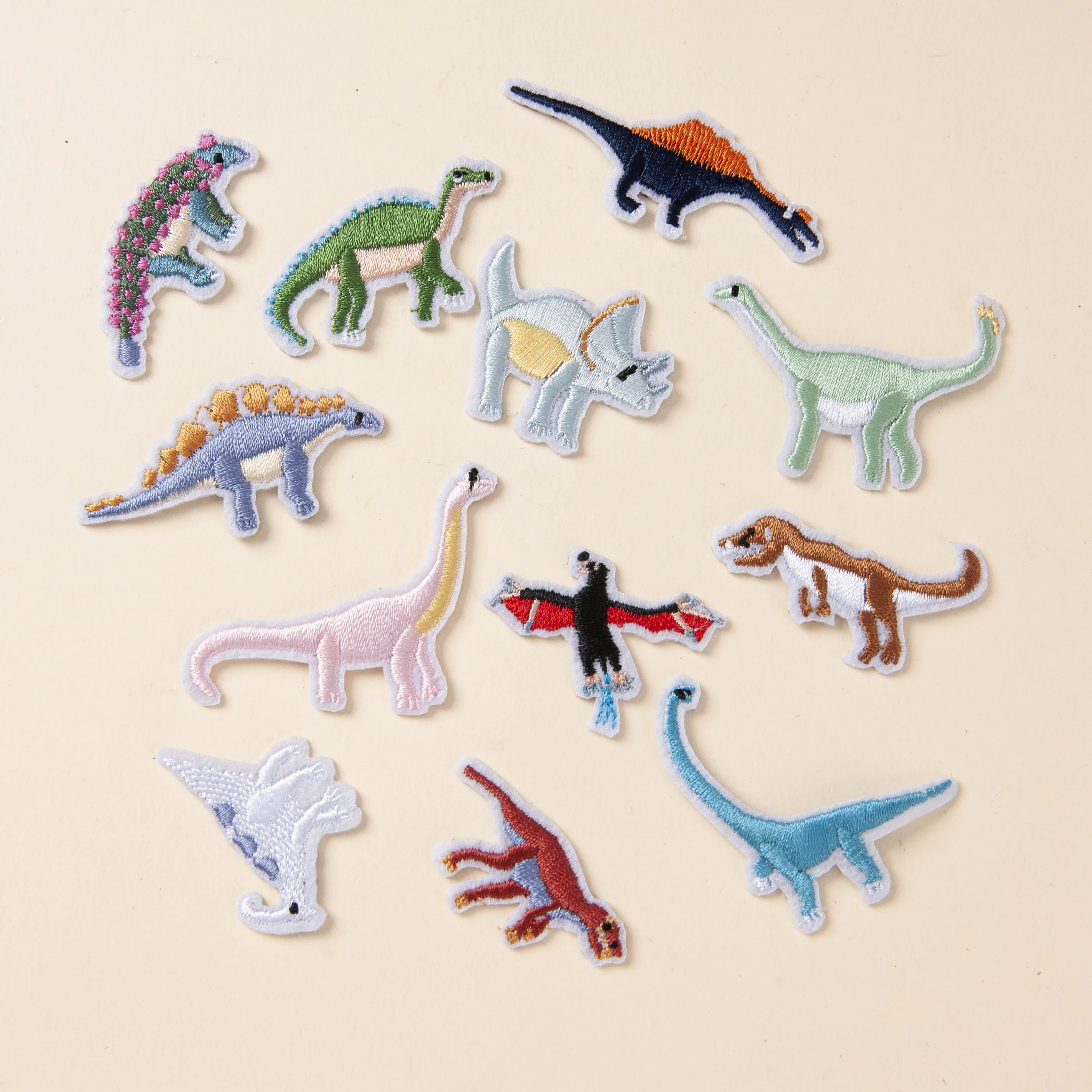 Dinosaur Embroidered Patches Costume Selling Cute Dinosaur Embroidery ...