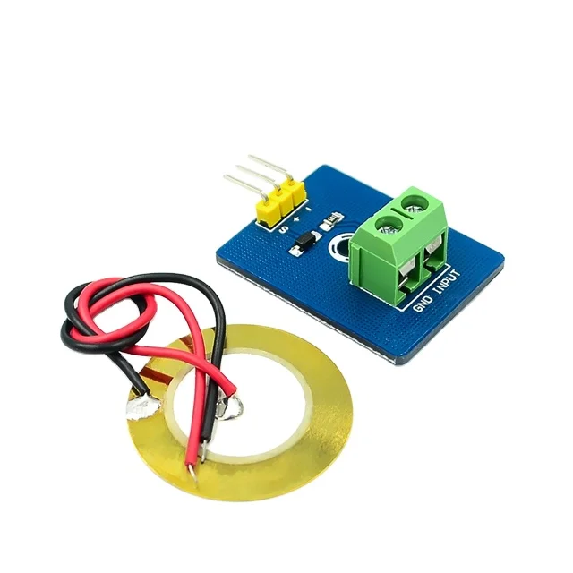 DIY Ceramic Piezo Vibration Sensor Module Analog Output Piezoelectric ...