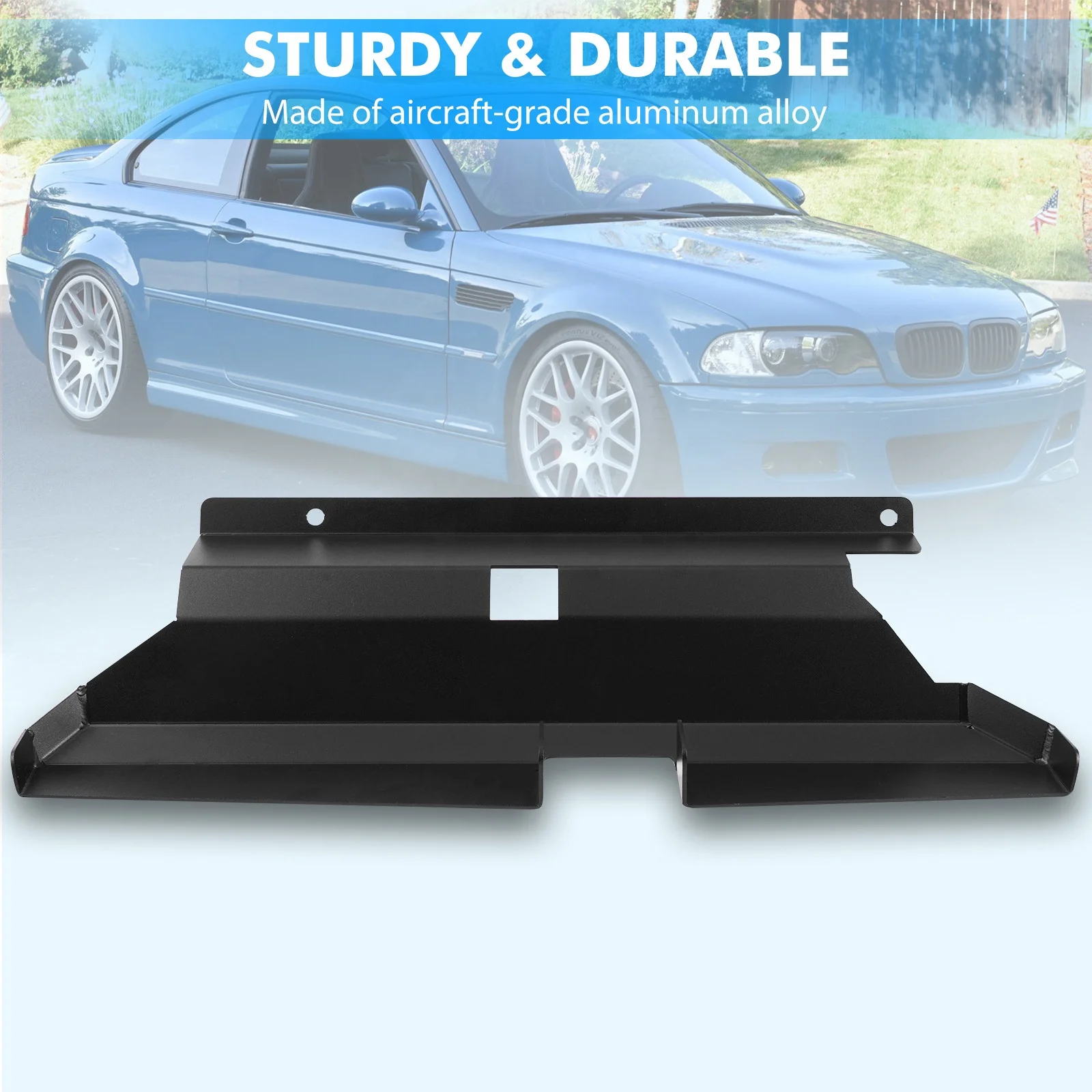 Bevinsee Aluminum E46 Air Intake Dynamic Air Scoop Bonnet Vent Cover ...