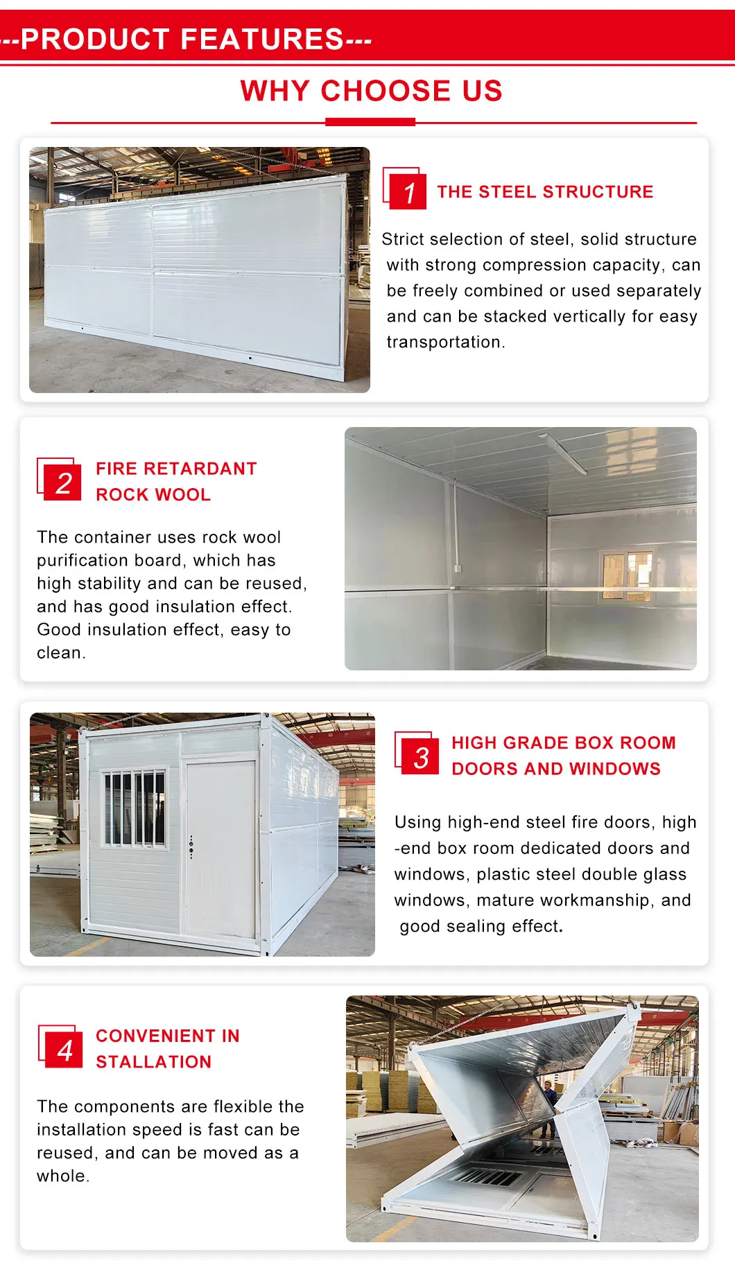 Folding House Movable Prefab Foldable 20ft Container Home Prefabricated ...