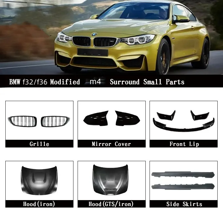 High Quality M Body Kit for BMW 4series 14-17 F32 F36 Modified to M4 ...