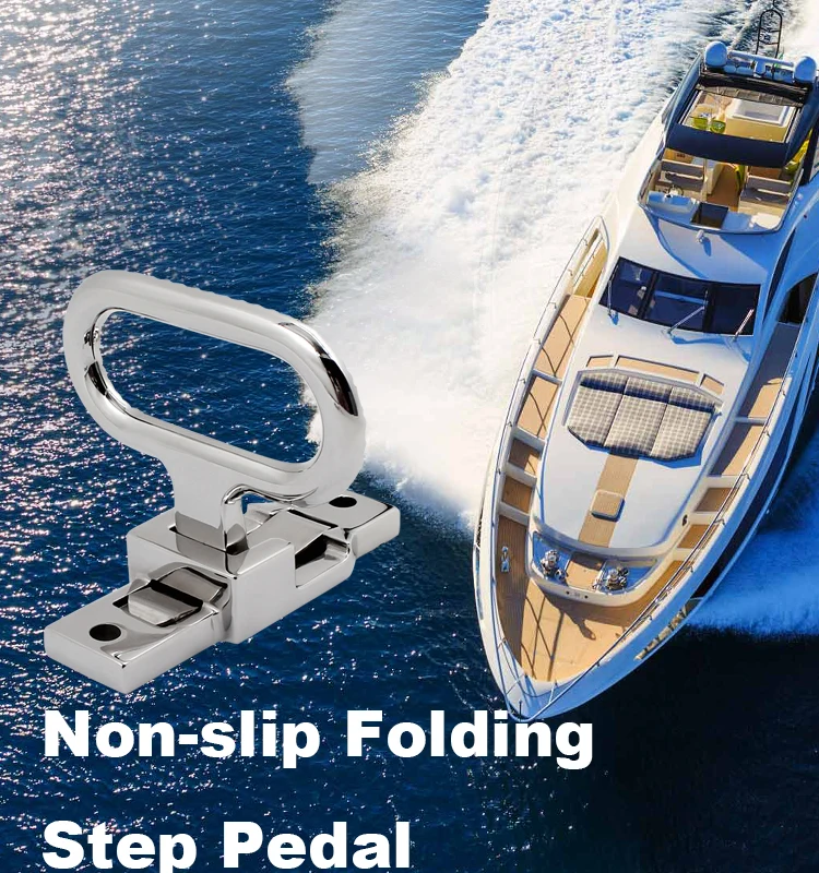 Factory Marine Stainless Steel Marine Hardware Non-slip Folding Step ...