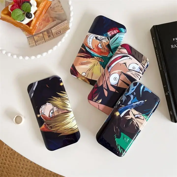 Anime Luffy Sliding Design Mirror Phone Case One Pieces Shell For ...