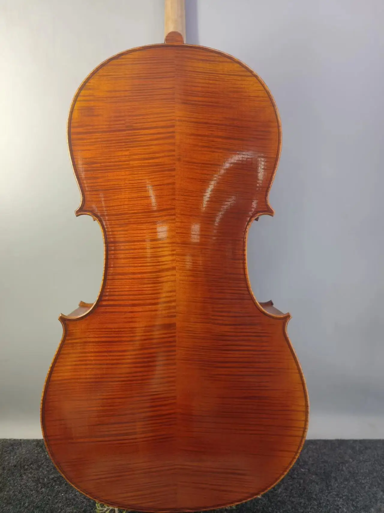 Customized Professional Spruce Wood Maple Cello 4/4 Flame Maple High ...