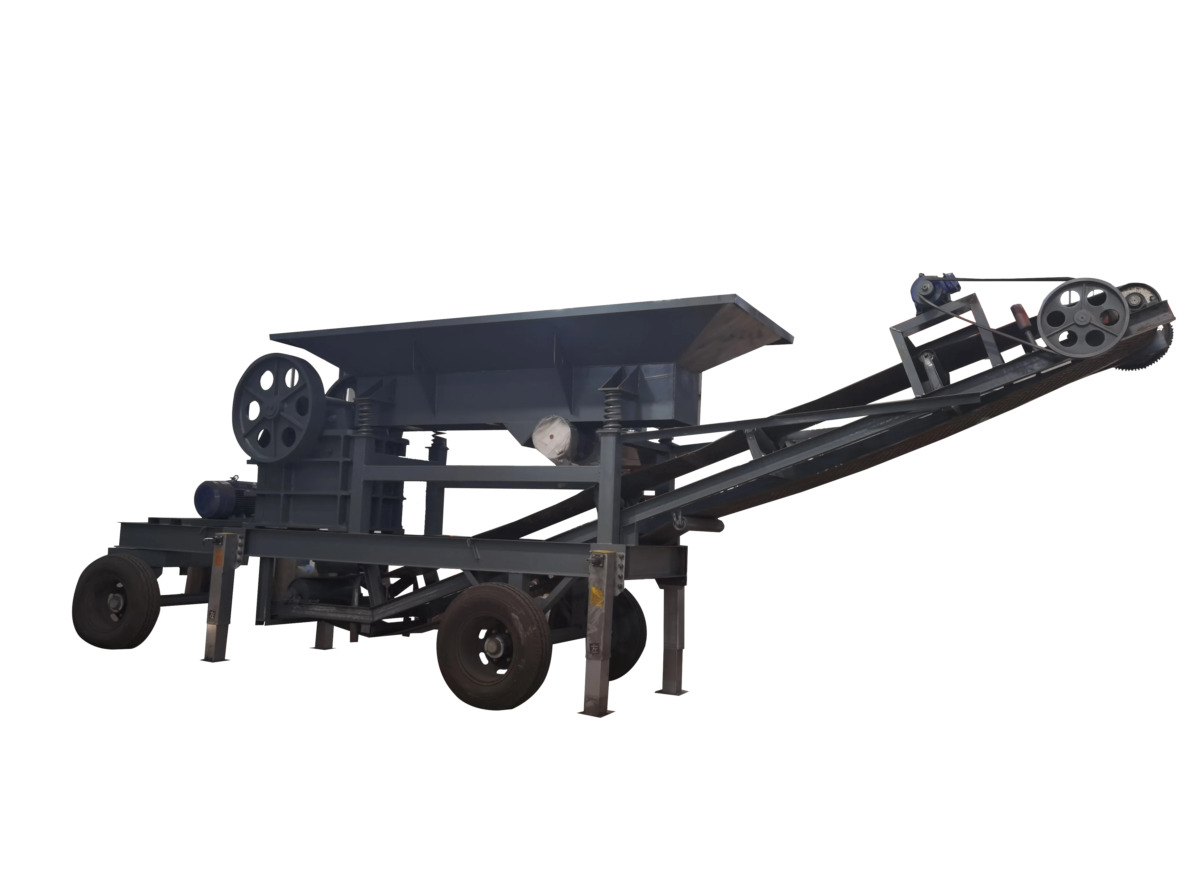 50-60t/h Capacity River Stone Gold Ore Stone Mobile Jaw Crushing Plant ...