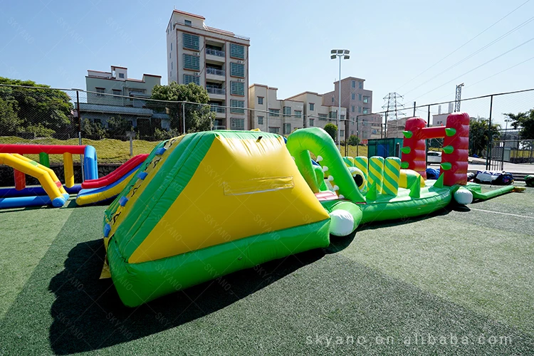 Inflatable Floating Water Obstacle Course Bouncy Water Inflatable Park ...