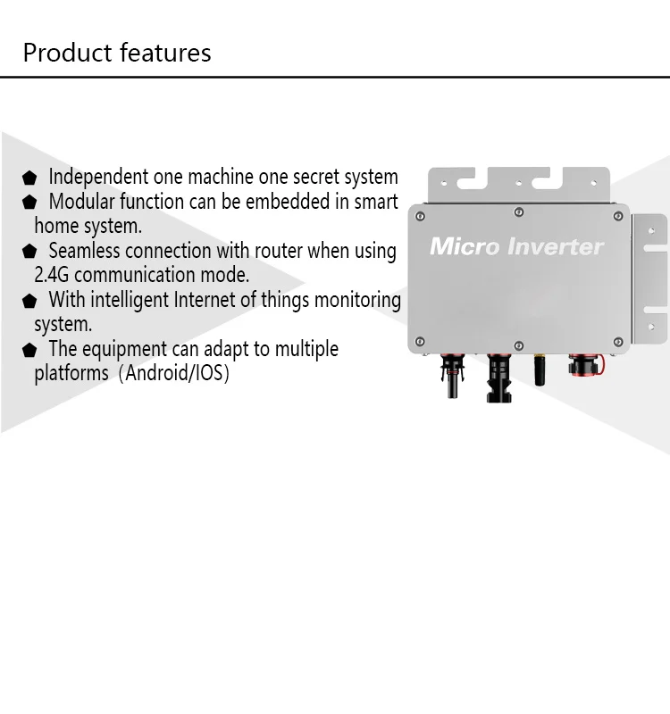 Apsystems Solar Solar Panel With Micro Inverters Microinverter 600w ...