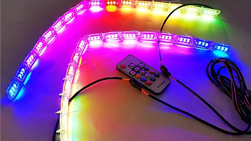 Rgb Car Retracting Led Light Strip Front Turn Signal Flexible Lamp ...