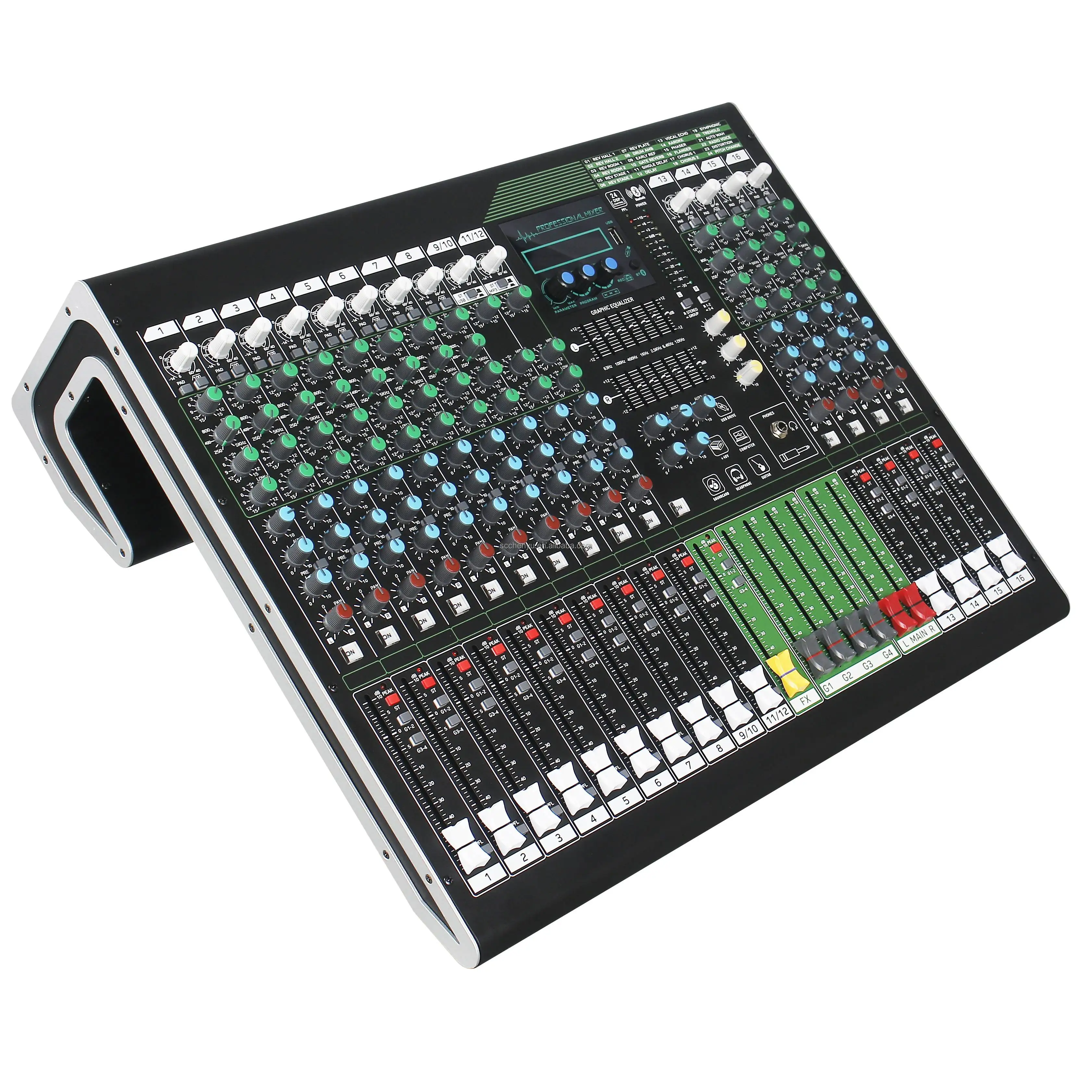 Professional Mixer Console 16 Channels Audio Mixer Complete ...