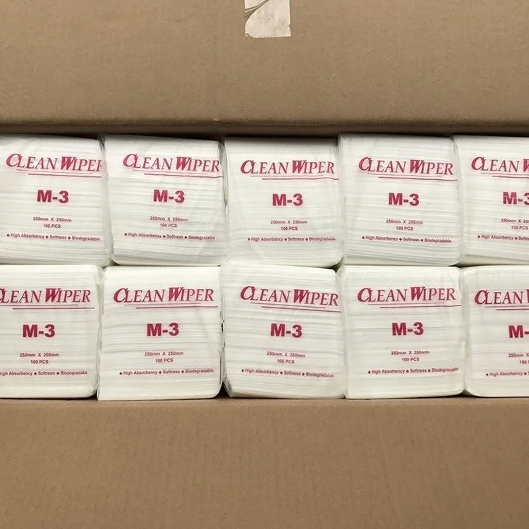 Factory Supply 9x9" Class 100 Polyester Cleanroom Wiper With Good ...