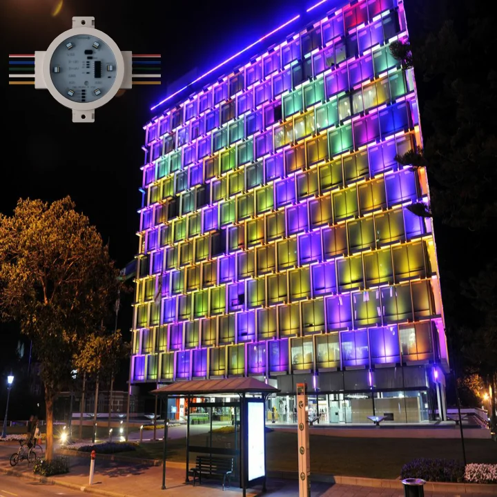 DMX512 RGB DC24V Outdoor Waterproof Led Point Light for Landscape ...