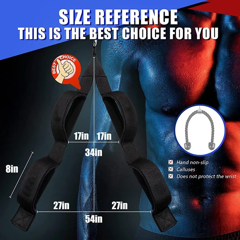 2024 Wholesale Ergonomic Triceps Handle Cable Attachment Home Gym Lat ...