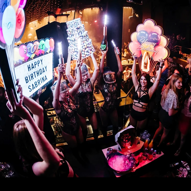 Nightclub Star Bottle Presenter - Glorifier Display Service