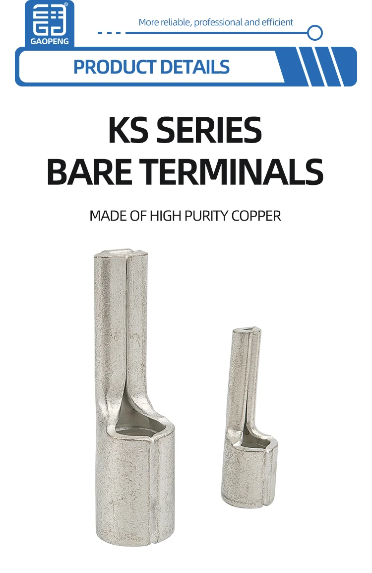 PTN Series Copper Non-insulated Pin Type Needle Flat Terminals Pin ...