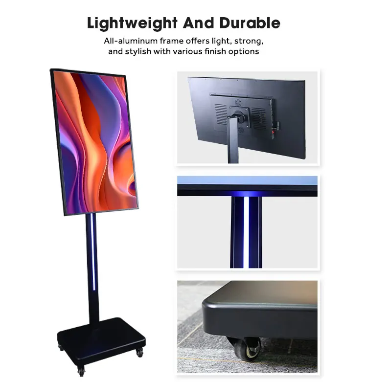 Cosun Battery Powered Monitor Portable Smart Tv Touch Screen Standing ...