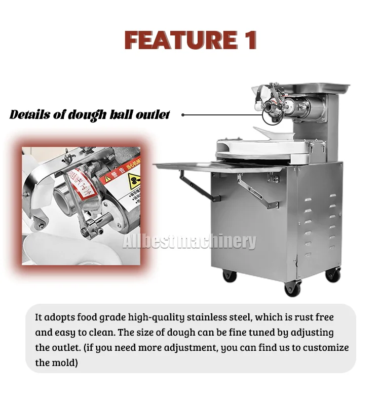 110V Multifunctional Dough Ball Manufacturing Tool for Italy