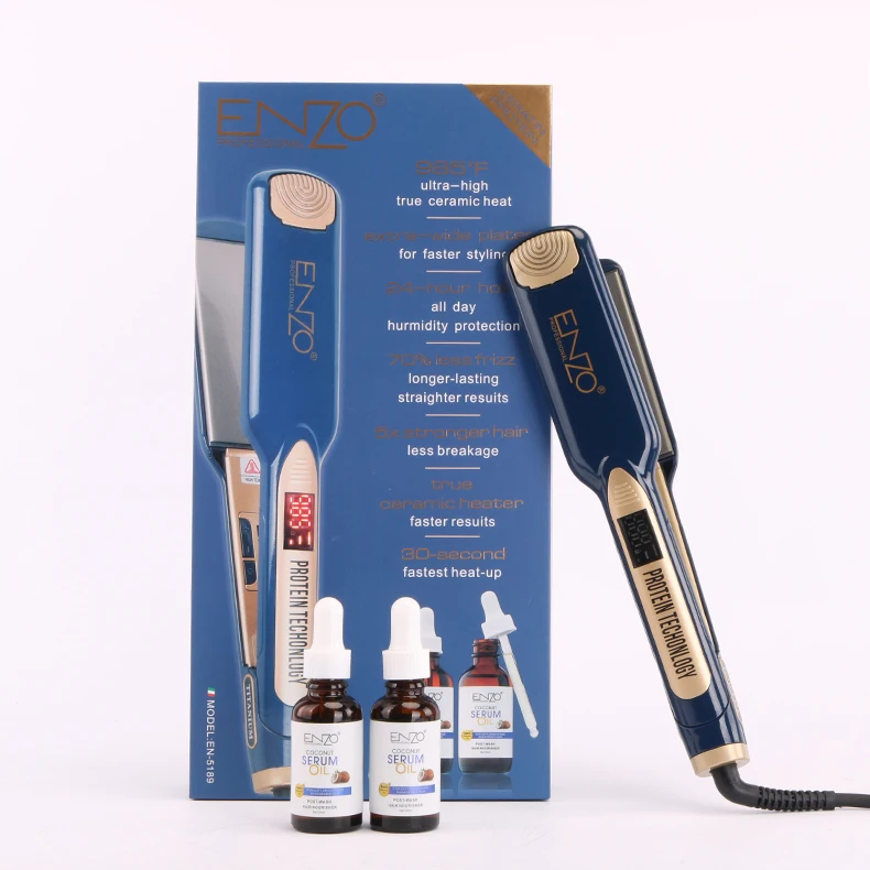 Enzo Professional Permanent Nano Titanium Private Label Flat Iron Hair ...