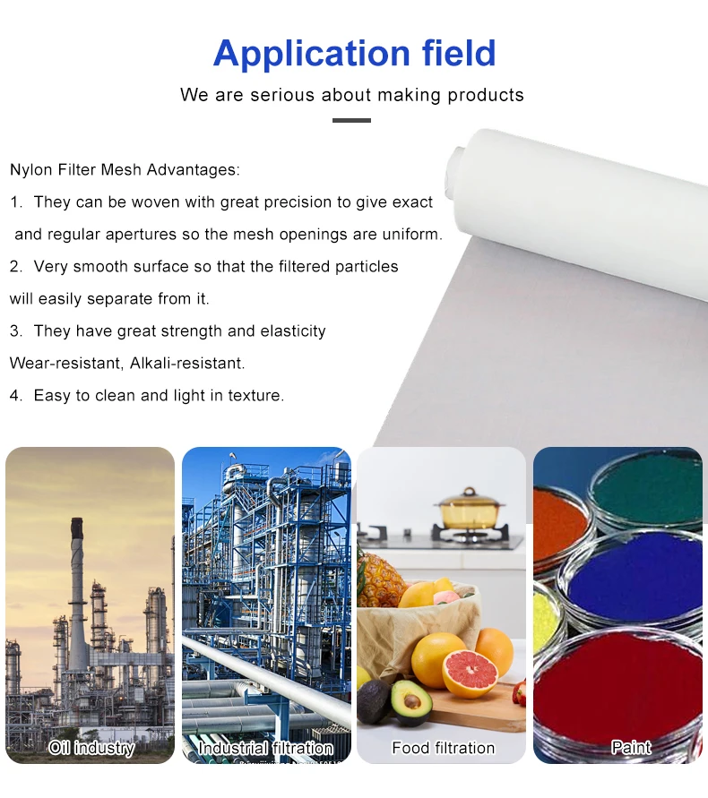 5 10 25 50 100 150 200 250 300 400 500 Micron Nylon Mesh