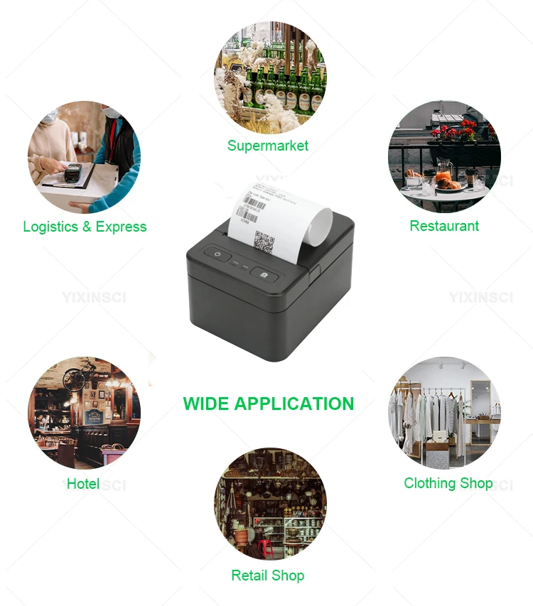Customization Logo Package Portable Wireless Thermal Billing Printing ...