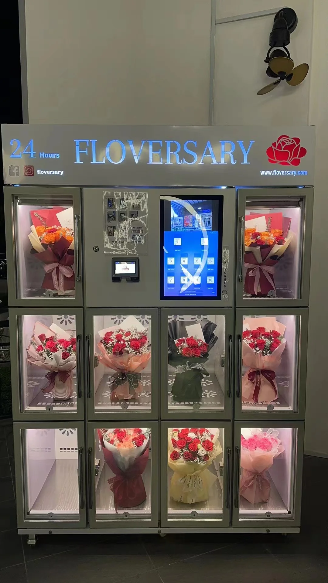 Haloo Vending Machine Supplier Mquina Expendedoras Hielo Florist ...