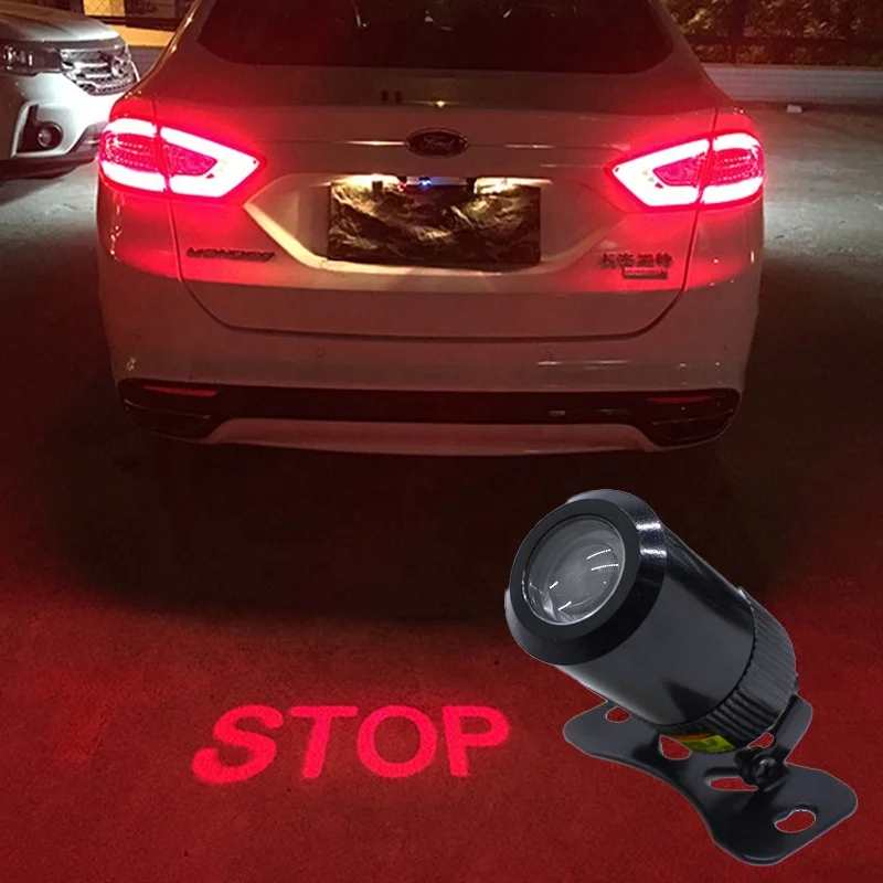 Car Brake Tail Warning Light Rear Warning Laser Projector Auto Led Keep ...