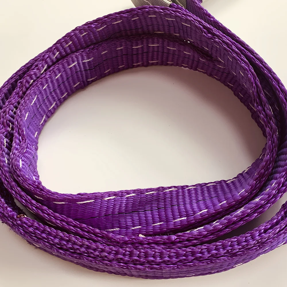 1tonne Purple Flat Sling High Intensity Polyester Hoisting Belt For ...