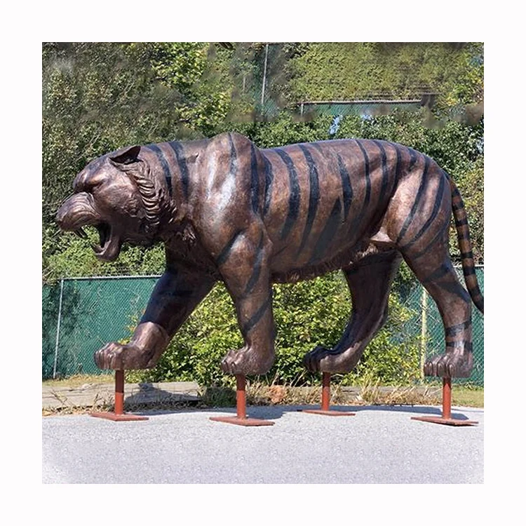 Brass Tiger Statue
