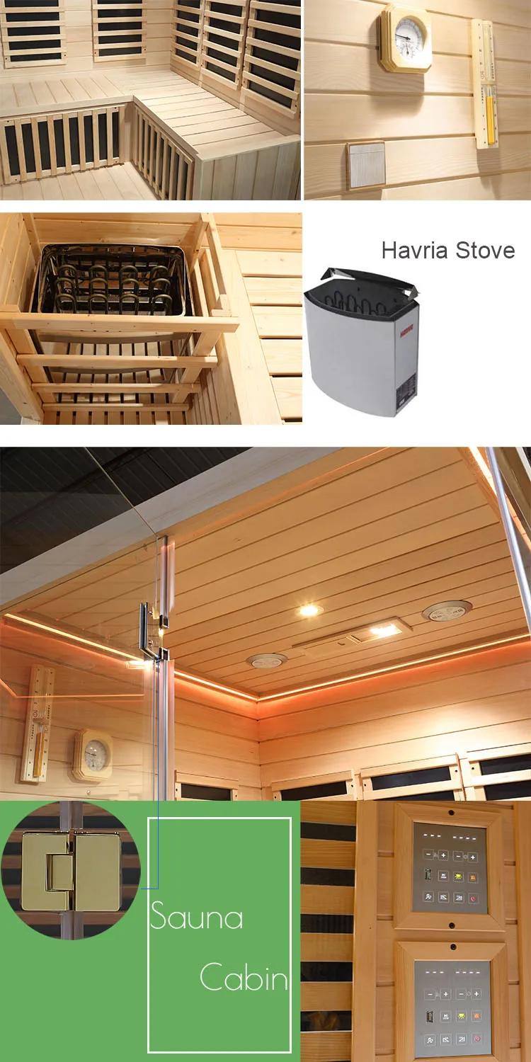 Modern Bathroom Luxury Steam Sauna Combo Shower Sauna Combines Wet ...