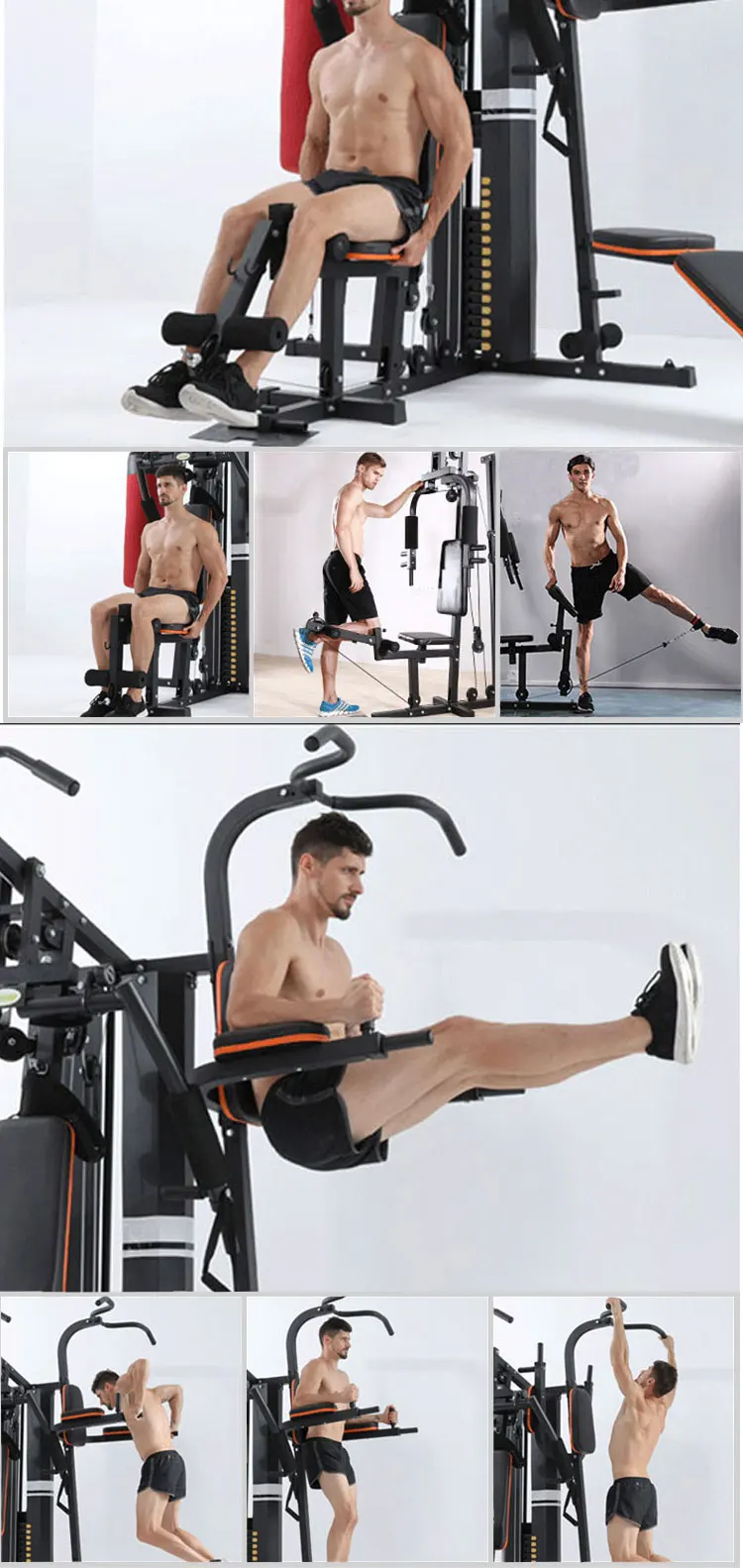 Multifunction Home Gym System With Cable Crossover System,Smith Machine ...