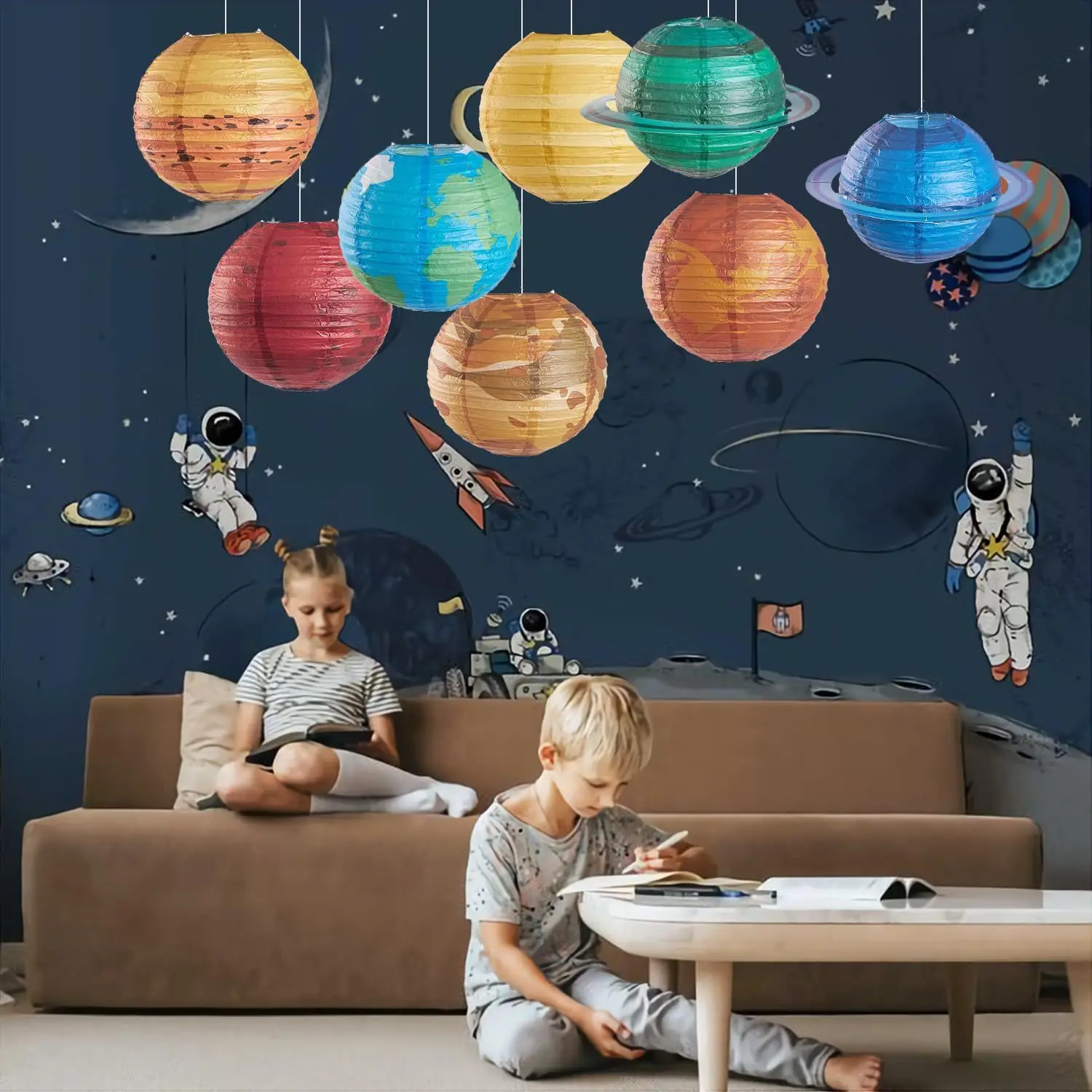 Nicro Solar System Planet Space Themed Lamp Home Decoration