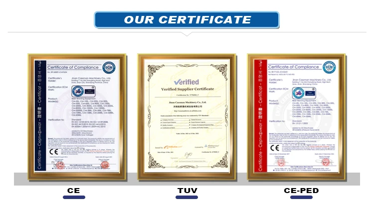 Double Walled Cooling Jacket Conical Beer Fermenter Fermentation Tank ...