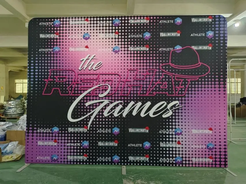 Custom Eco-Friendly Tension Fabric Backdrop Portable Expo Exhibition ...