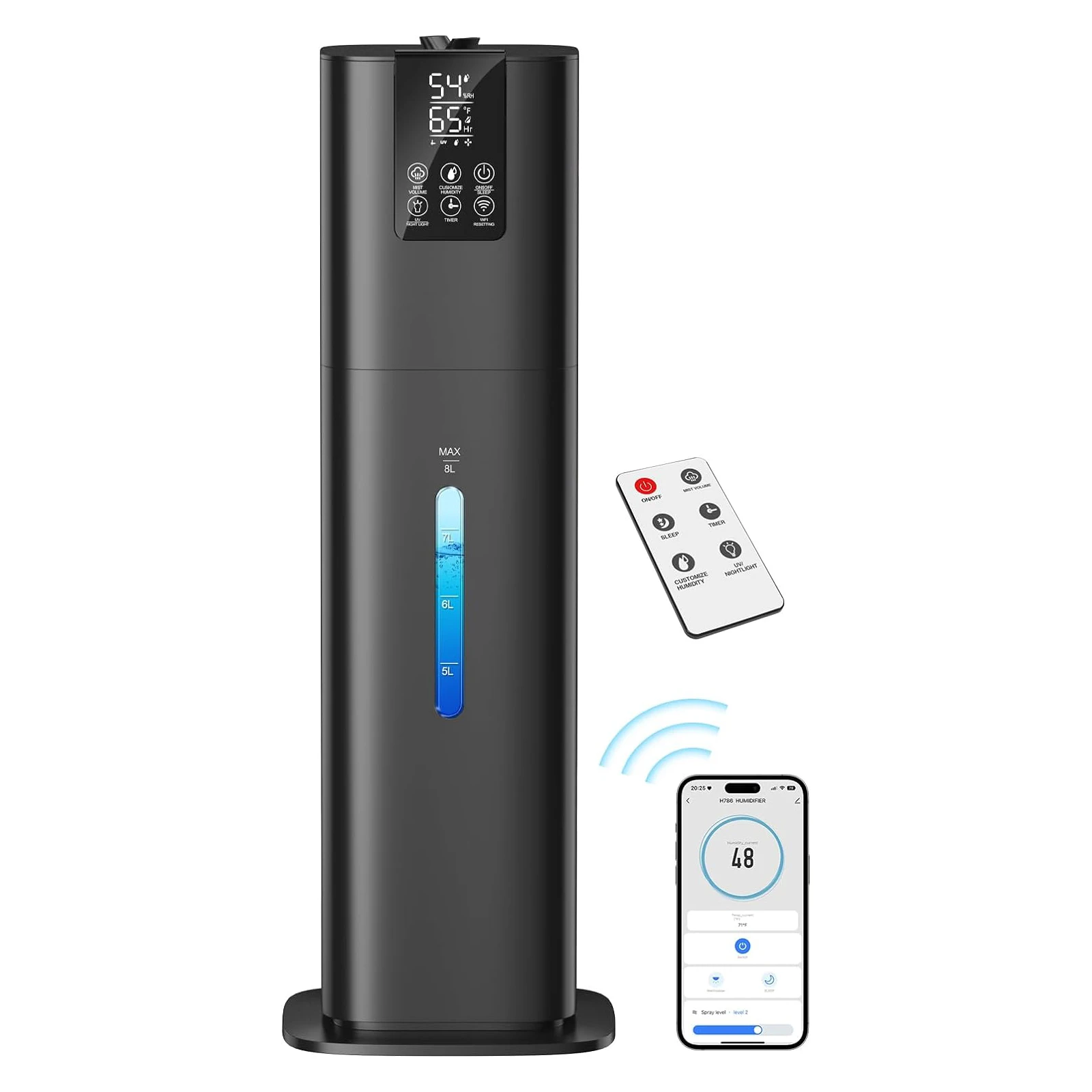 RUNAL Humificador De Ar 10L - Smart Ultrasonic Humidifier